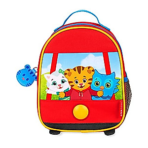 Skip Hop x Daniel Tiger Mini Toddler Backpack, Preschool Ages 1-4, Trolley Friends