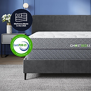 GhostBed Luxe 13 Inch Cool Gel Memory Foam Mattress - Cooling Technology & Comforting Pressure Relief, Full