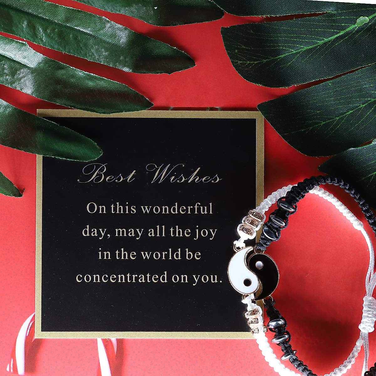 Best Friend Bracelets for 2 matching Bracelets, Bff Bracelets for 2 Yin Yang Friendship Bracelets for men women Gold