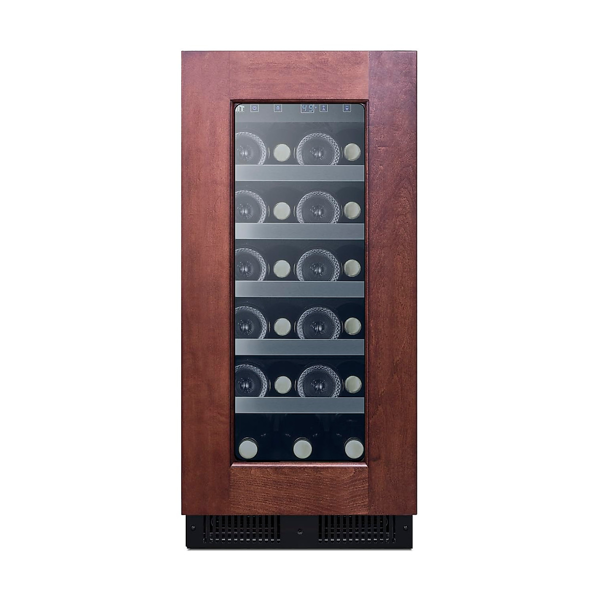 Summit ALWC15PNRLHD 15 Inch Wide 23 Bottle Capacity Wine Cellar Built-In or Freestanding Use, Panel Ready, ADA Compliant (LHD, Wine)