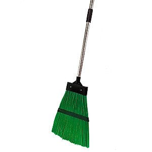 Xifando Courtyard Broom-Heavy Duty Broom Long Handle Outdoor Commercial Angle Broom for Courtyard Ourdoor Travel Camping