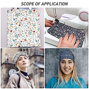 SUPVOX 6pcs Floral Cotton Quilting Fabric Patchwork DIY Flower Pattern Fabric Quilt Squares for DIY Craft Sewing Quilting Scrapbooking