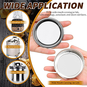 Synthetic Filter Paper Stickers 65 mm PTFE Filter Disc 0.3 μm Filter Paper for Mushroom Cultivation Wide Mouth Jar Lids