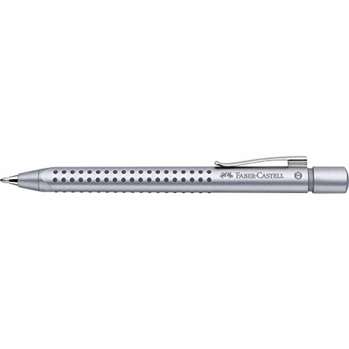 Faber-Castell Grip 2011 Medium Tip Ballpoint Pen - Silver