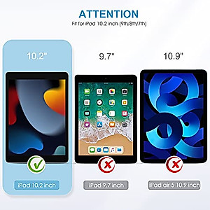 SPARIN 2 Pack Screen Protector for iPad 9th Generation 10.2 inch, Tempered Glass Compatible with iPad 9 (2021 Released)