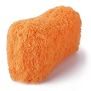 Polyte Microfiber Scratch Free Car Wash Detailing Exterior Interior Sponge Set, 3 Pack (4.25x9 in, Orange)