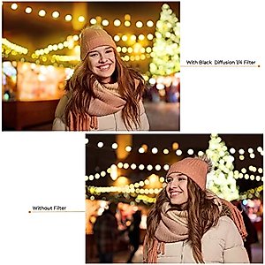 K&F Concept 49mm Black Diffusion 1/4 Filter Mist Cinematic Effect Filter with 28 Multi-Layer Coatings Waterproof/Scratch Resistant for Video/Vlog/Portrait Photography