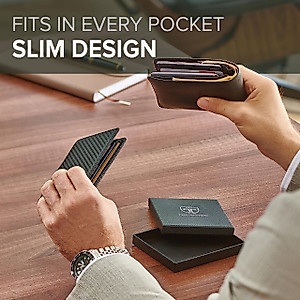 TRAVANDO Wallet for Men Mens Wallet with Money Clip RFID Slim Minimalist PHOENIX