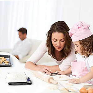 Fuzion Digital Kitchen Scale 3000g/ 0.1g, Pocket Food Scale 6 Measure Modes, LCD, Tare, Digital Scale Grams and Ounces with 2 Trays for Food, Cooking, Nutrition, Reptiles(Battery Included)