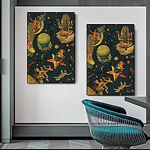 XIANGFA The Smashing Pumpkins Flag Mellon Collie and the Infinite Sadness Poster Canvas Wall Art Print Painting Posters unframed 12x18inch(30x45cm)