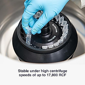 QOAEZK 1.5ML Micro Centrifuge Tubes,Clear Plastic Graduated Microcentrifuge Test Tubes with Attached Lid for Lab, EO Sterilized,Pack of 500pcs