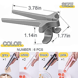 Finger Snack Chopsticks 6 pcs for Gamers Potato Chips Small Tongs Lazy Auxiliary Controllers PC Phones Accessories