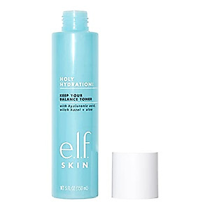 e.l.f, Keep Your Balance Toner, Gentle, Refreshing, Anti-Inflammatory, Removes Makeup & Impurities, Hydrates, Cleanses, Soothes, Infused with Hyaluronic Acid, Witch Hazel and Aloe, 5.07 Fl Oz
