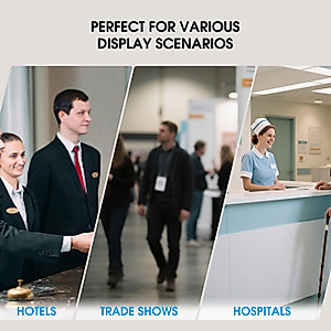 KTRIO Acrylic Brochure Holder 8.5 x 11 inches Plastic Acrylic Literature Holders Clear Flyer Holder Rack Card Holder, Magazine, Pamphlet, Booklet Display Stand Trifold Holder Desk or Wall Mount 2 Pack