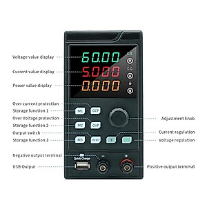 Arionyx Laboratory Adjustable AC110V/220V to 32V 64V 150V Variable 2A 5A 10A Programmable Switching DC Power Supply(220V,60V 5A_RS485)