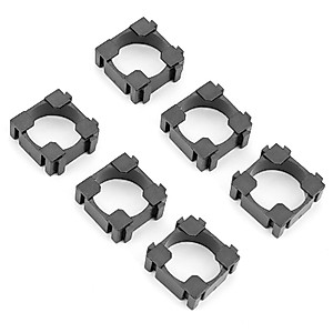 100Pcs Lithium Battery Holder, Plastic Battery Pack Bracket Cylindrical Cell Battery Stand Cell Spacer for DIY Fixed Battery