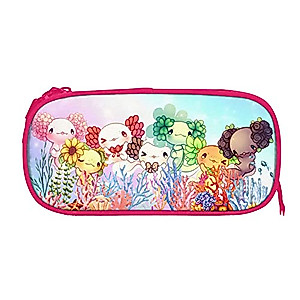 Axolotl Pencil Case Pencil Pouch Pencil Box Pencil Bag Pencil Holder Large Capacity Pen Case Pen Box For Boys Girls Pink One Size