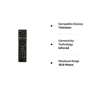 Universal Remote for Samsung,LG, Sony, Sharp, Vizio, Philips, Toshiba, Hitachi, Sanyo, JVC, TCL, Hisense, Vestel, Seiki, Insignia, Magnavox, haier, Panasonic, Smart TVs—Simple Settings Required