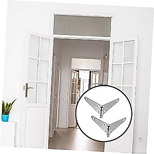 ULTECHNOVO 2pcs T-Hinge Fence Gate Hinges Heavy Strap Hinge Fence Hinges Heavy Duty Strap Hinges Galvanized Strap Hinges Shed Door Hinges Barn Shed Hinges Iron Door Hinges Abs Box Wood Fence