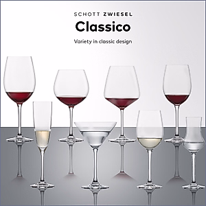 Schott Zwiesel Tritan Crystal Glass Classico Stemware Collection Claret Burgundy Red Wine Glass, 27-1/2-Ounce, Set of 6