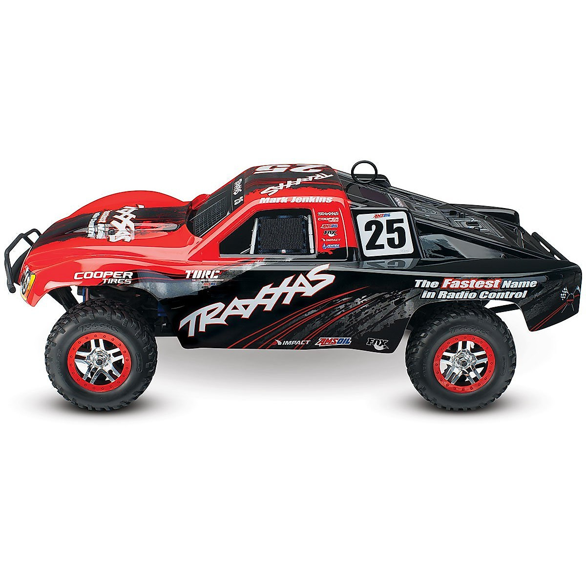 Traxxas Slayer Pro 4X4: Powered 4WD Short Course Racing Truck (1/10 Scale), Red/Black