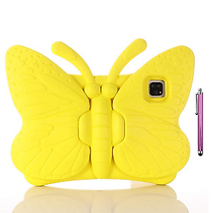 iPad Pro 11 Kids Case, iPad Pro 11 inch 2020 Case for Kids, Light Weight Shockproof EVA Foam Protective Tablet Cover Stand Case for iPad 11" 2nd Generation - Cute Butterfly (Rose Red)