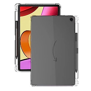 BOZHUORUI Clear Case for Amazon Kindle Fire Max 11 Tablet (13th Generation-2023 Release) - Slimfit Lightweight TPU Transparent Flexible Soft Shell Back Cover with Stylus Pen Holder (Clear)