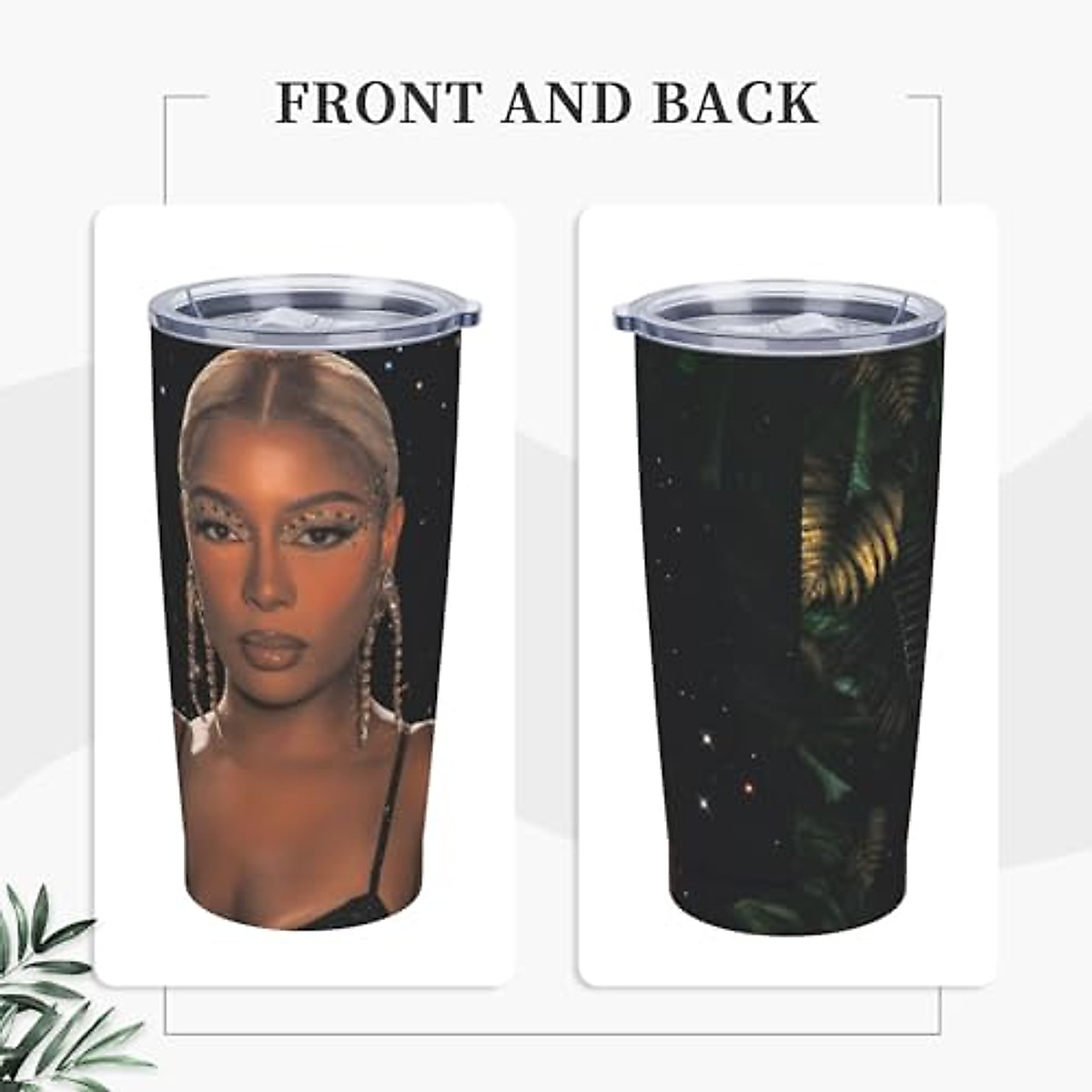 LAZHANG Victorias Music Monet Stainless Steel Insulated Car Sippy Cup With Lid Travel Mug for Cold Hot 20 oz