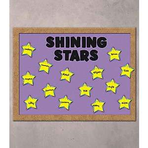 Carson Dellosa Star Cutouts, 36 Star Cutouts for Bulletin Board and Classroom Décor, Elementary Classroom Decor, Clasroom Cutouts, Star Cut-Outs, Cutouts for Classroom Bulletin Board Decorations
