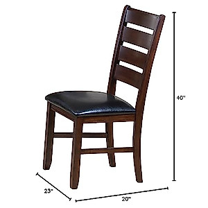 ACME 0 Set of 2 Solid Hardwood Dining Chair, Country Cherry Finish