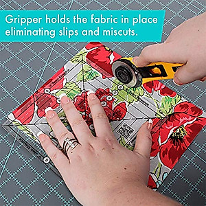Creative Grids 6-1/2in Square It Up or Fussy Cut Square Quilt Ruler - CGRSQ6
