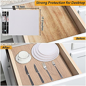 ANOAK Shelf Liner Non Adhesive Cabinet Liner, 17.5 Inch x 10 FT(120 Inch) Drawer Liners Washable Durable Shelf Liner for Kitchen Cabinets, Pantry Shelves