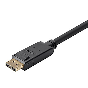Monoprice DisplayPort 1.2a to HDTV Cable - 6 Feet | Supports Up to 4K Resolution And 3D Video - Select Series, 6ft, Black