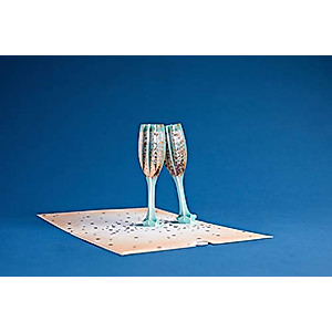 Lovepop Champagne Toast Pop Up Card, Celebration Card, 3D Cards, Anniversary Cards, Popup Greeting Cards, Wedding Cards