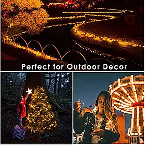 4-Pack 33FT 100 LED Fairy Lights Battery Operated with Remote & Timer, Waterproof String Lights Outdoor Indoor Bedroom Decor, 8 Mode Twinkle Lights for Girl Room Xmas Party Wedding Garden (Warm White)