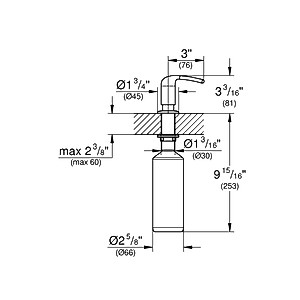 GROHE 40553DC0 Zedra Soap/Lotion Dispenser, Super Steel