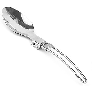 Folding Spoon Fork Knife Set Portable 3 in 1 Folding Dinner Flatware Utensils Stainless Steel Perfect for Camping Picnic Travel Hiking Backpacking