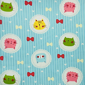 Cat Fabric Squares for Kids,Baby Girl Charm Packs for Quilting,100% Cotton Fabric 42-5" Quilt Squares for Sewing SZRUIZFZ