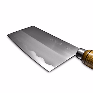 Seki Japan TSUBAZO Japanese Meat Vegetable Cleaver, Stainless Steel Butcher Knife, Shiraki Handle, 170 mm (6.7 in)