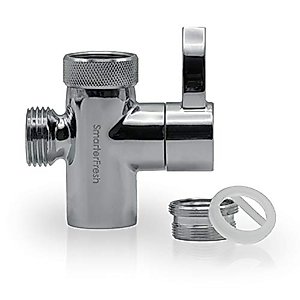 SmarterFresh Faucet Diverter Valve With Aerator and Male Threaded Adapter, Faucet Adapter for Hose Attachment, Faucet Connector for Water Diversion
