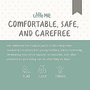 Little Me baby boys Grey White & Black Pack Newborn Infant Toddler Unisex Socks, Multi, 0-24 Months US