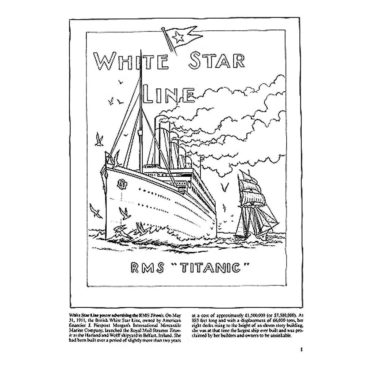 The Titanic Coloring Book (Dover World History Coloring Books)