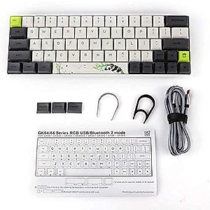 SKYLOONG Customized SK68S 68 Keys Mechanical Gaming Keyboard NKRO Type-C RGB Backlight PBT Keycaps Gateron Mechanical Switch Keyboard(Hot Swappable Red Switch)