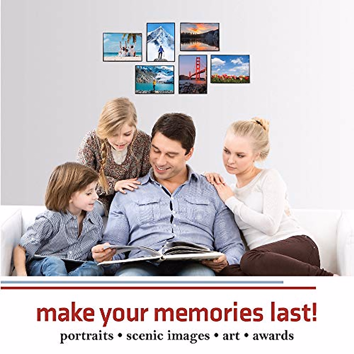 Mantello 5x7 Inch Front Loading Picture Frames - Black - Art Wall Hanging Table Desk - Family Gallery Multi Photo Frame - 6 Pack