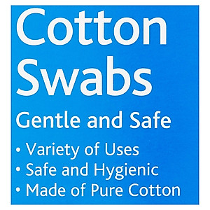 Equate Cotton Swabs Twin Pack, 1000 Count (2x 500 Count) - 1 Pack (for Ears, Beauty, Makeup, Babies, Dogs, Pets, Auto Detailing, Cleaning, and More)