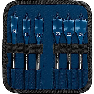 Bosch Professional 6X Expert SelfCut Speed Spade Drill Bit Set (Ø 14-24 mm, Accessories Rotary Impact Drill)