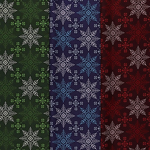 Mook Fabrics Cotton It's Sweater Weather, Evergreen Cut by The yard