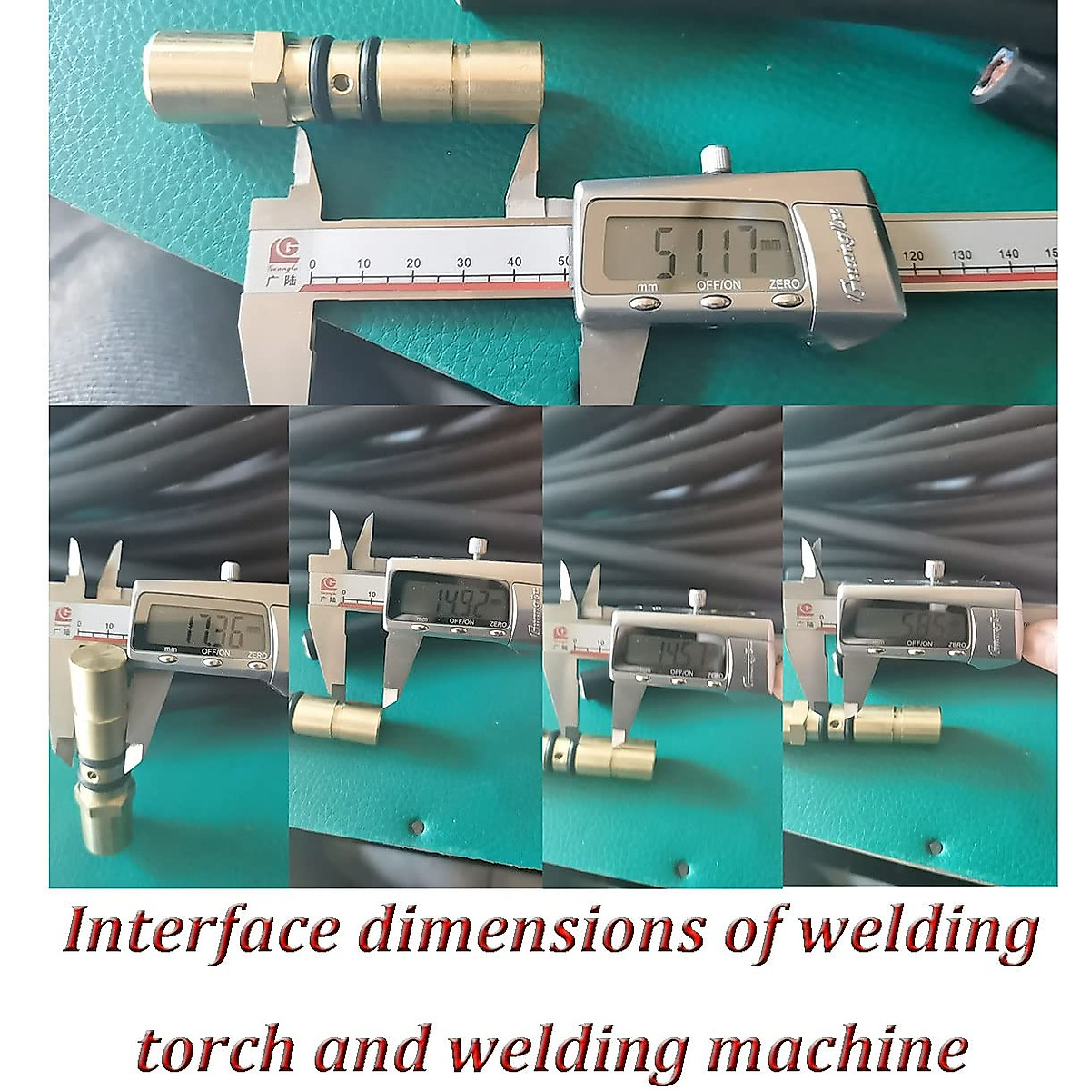 PreAsion Aluminum Spool Gun Mig Torch Fit Miller Millermatic 140 180 211300371 Spoolmate 100 Series with 10ft Cables for Aluminum Stainless Steel Iron with Welding Wire 20 Contact Tips