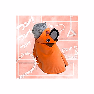 Wolancy Pochita Cat Dog Costume Chainsaw Cloak for Pet Halloween Clothes