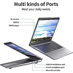SGIN 15.6 Inch Laptop, 4GB DDR4 128GB SSD Windows 11 Laptops with Intel Celeron Quad Core J4105(up to 2.5 GHz), Intel UHD Graphics 600, Mini HDMI, WiFi, Webcam, USB3.0, Bluetooth 4.2